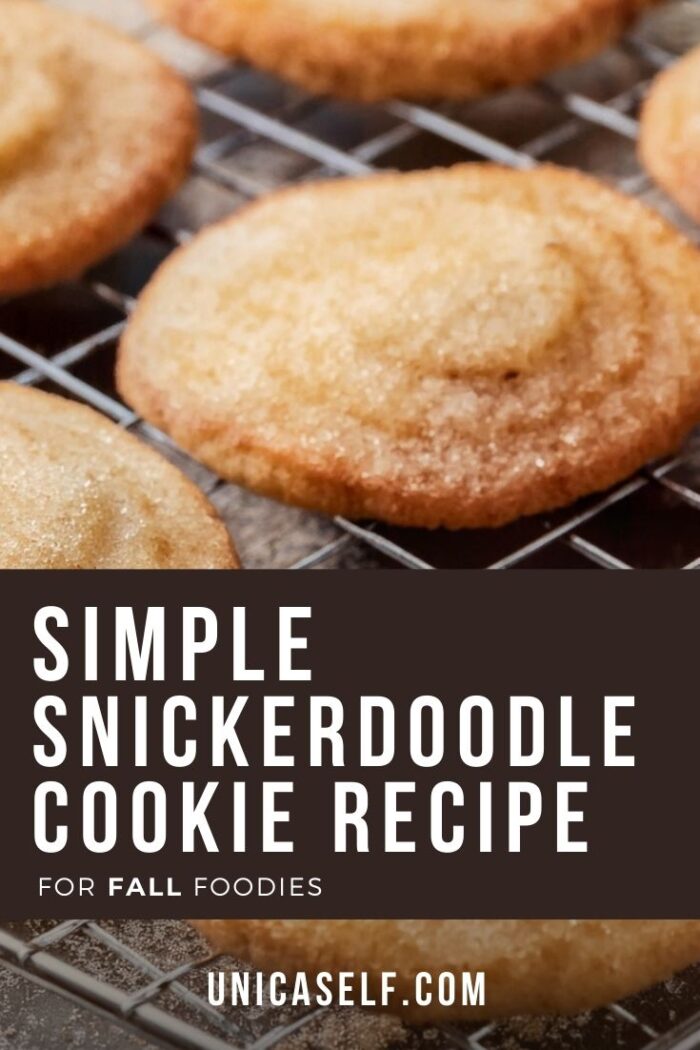 Easy snickerdoodle cookie recipe - Unica Self