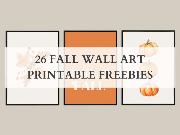 26 fall wall art printable freebies to download now - Unica Self